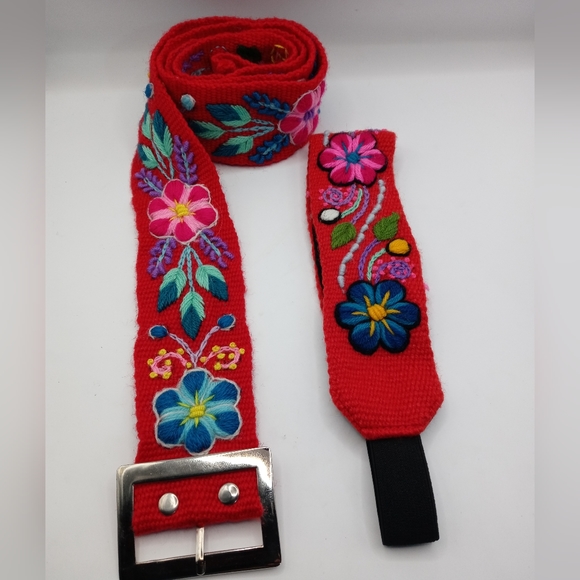 Accessories | Set Of Belt And Peruvian Headband Embroidered By Hand ...